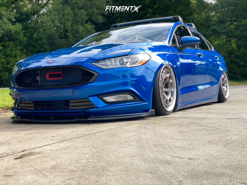 2017 Ford Fusion S with 19x8.5 SevenK Circa and Toyo Tires 225x40 on ...