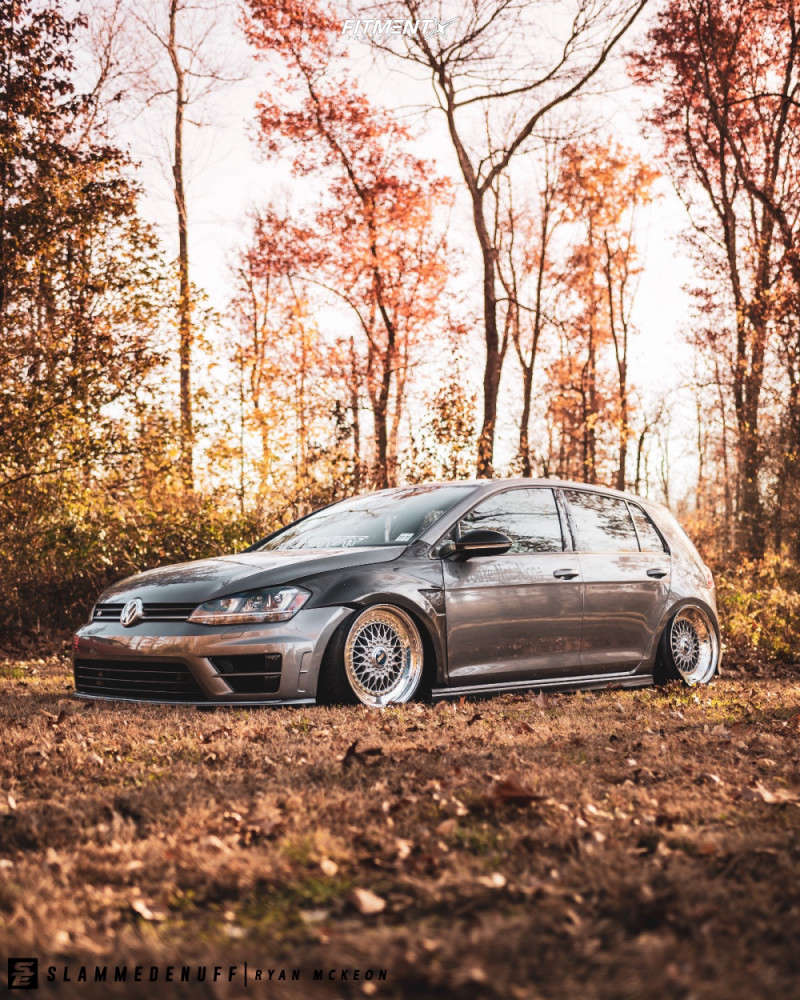 2016 Volkswagen Golf R Base with 18x9.5 BBS Rs and Nitto 205x40 on Air ...