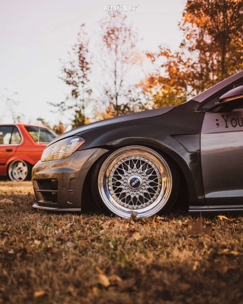 2016 Volkswagen Golf R Base with 18x9.5 BBS Rs and Nitto 205x40 on Air Suspension | 1436680 ...