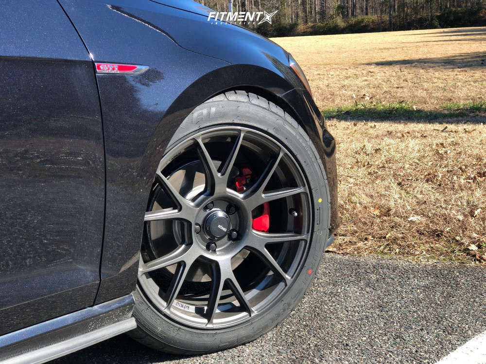 2017 Volkswagen GTI S with 18x8.5 Konig Ampliform and Federal 235x45 on ...