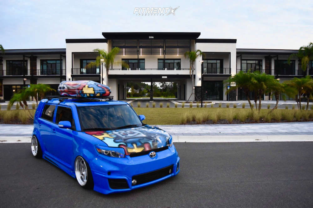 2011 Scion XB Base with 18x10.5 Aodhan Ah03 and Kumho 215x45 on Air ...