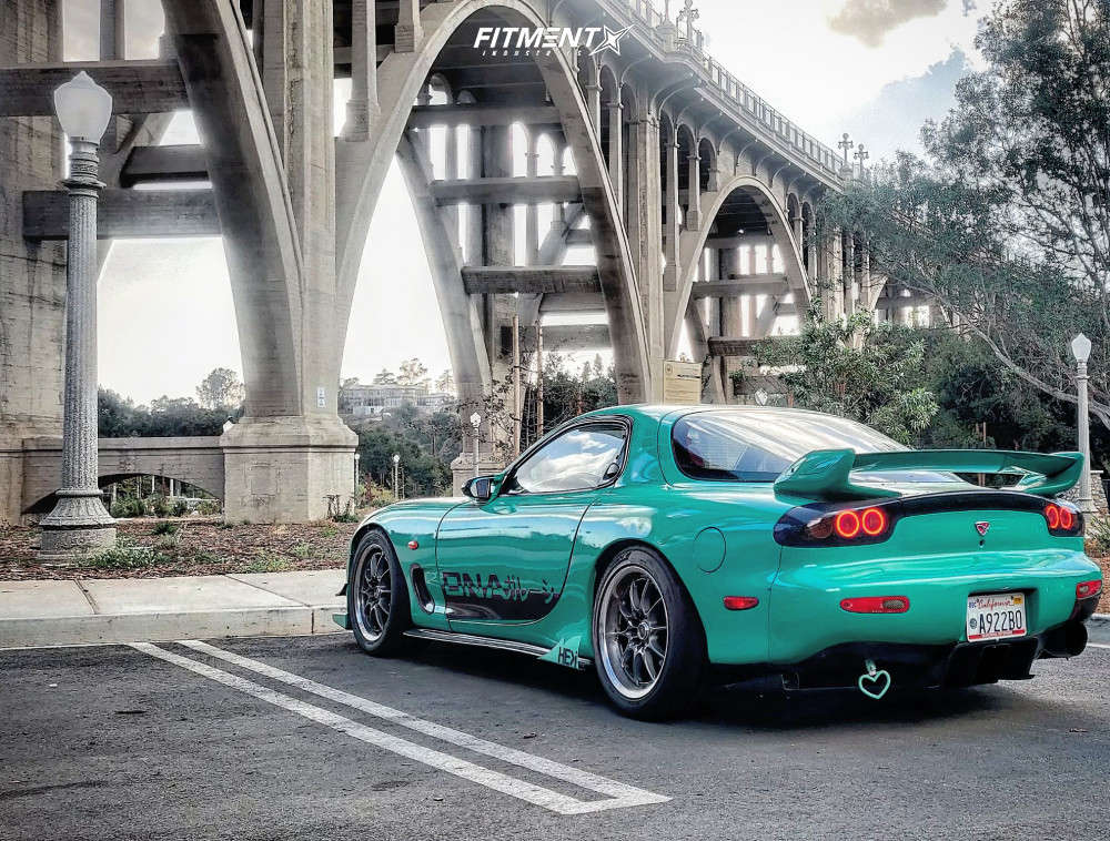 1993 Mazda RX-7 Base with 17x9.5 Rays Engineering GTN and Nitto 255x40 ...