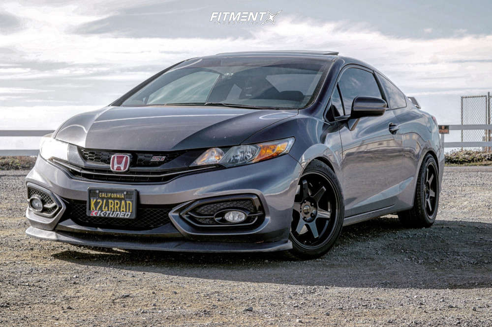 2015 Honda Civic Si with 17x8.5 ESR Sr07 and Hankook 225x45 on Lowering ...