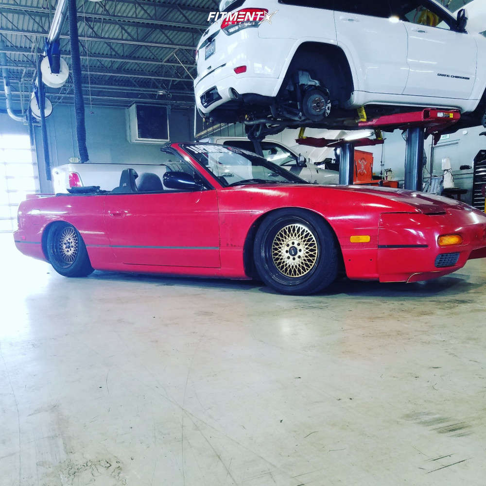 1994 Nissan 240SX SE with 16x8 F1R F01 and Ironman 205x45 on Air ...