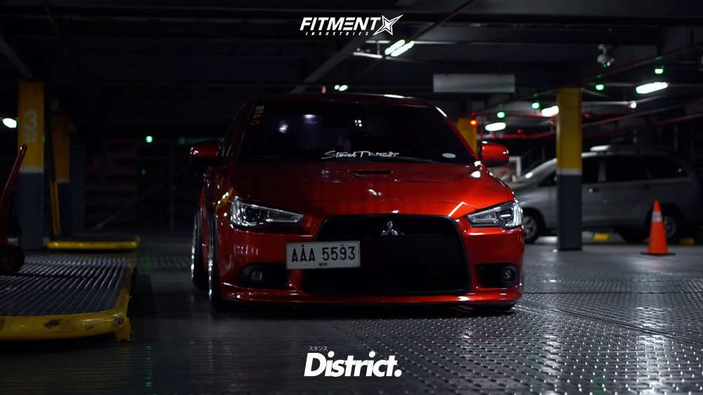 2014 Mitsubishi Lancer ES with 18x9.5 Zedd Sl5 and Sailun 215x40 on ...