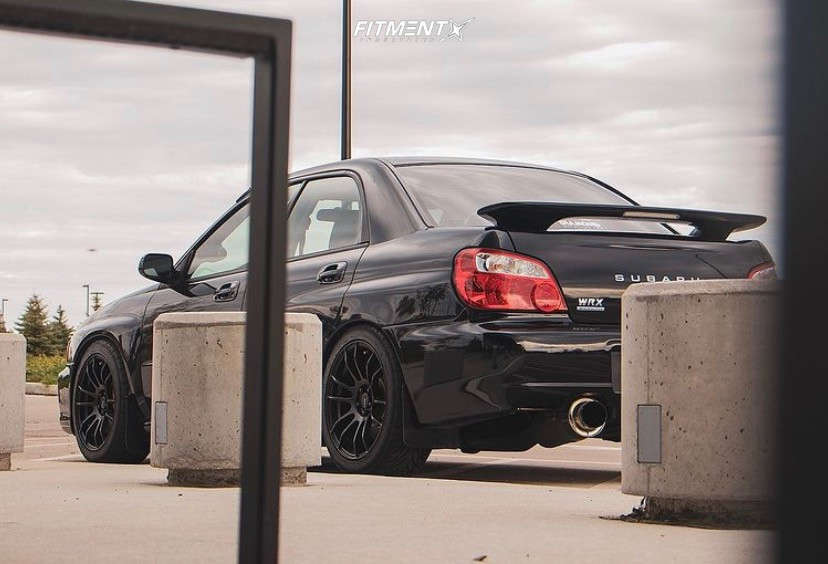 2002 Subaru WRX WRX with 17x8 AVID1 AV20 and Federal 225x35 on ...