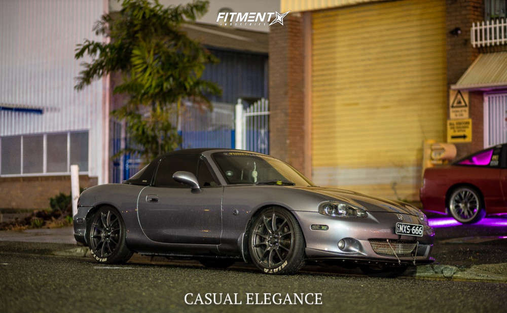 2004 Mazda Miata Mazdaspeed with 17x9.5 SSW Challange and Hankook ...