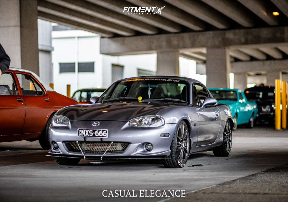 2004 Mazda Miata Mazdaspeed with 17x9.5 SSW Challange and Hankook ...