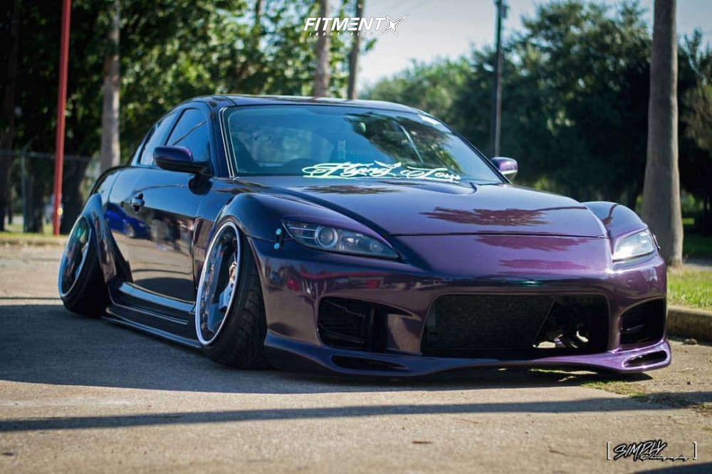 2004 Mazda RX-8 Base with 18x11 Garson Ryugi and Federal 225x40 on Air ...