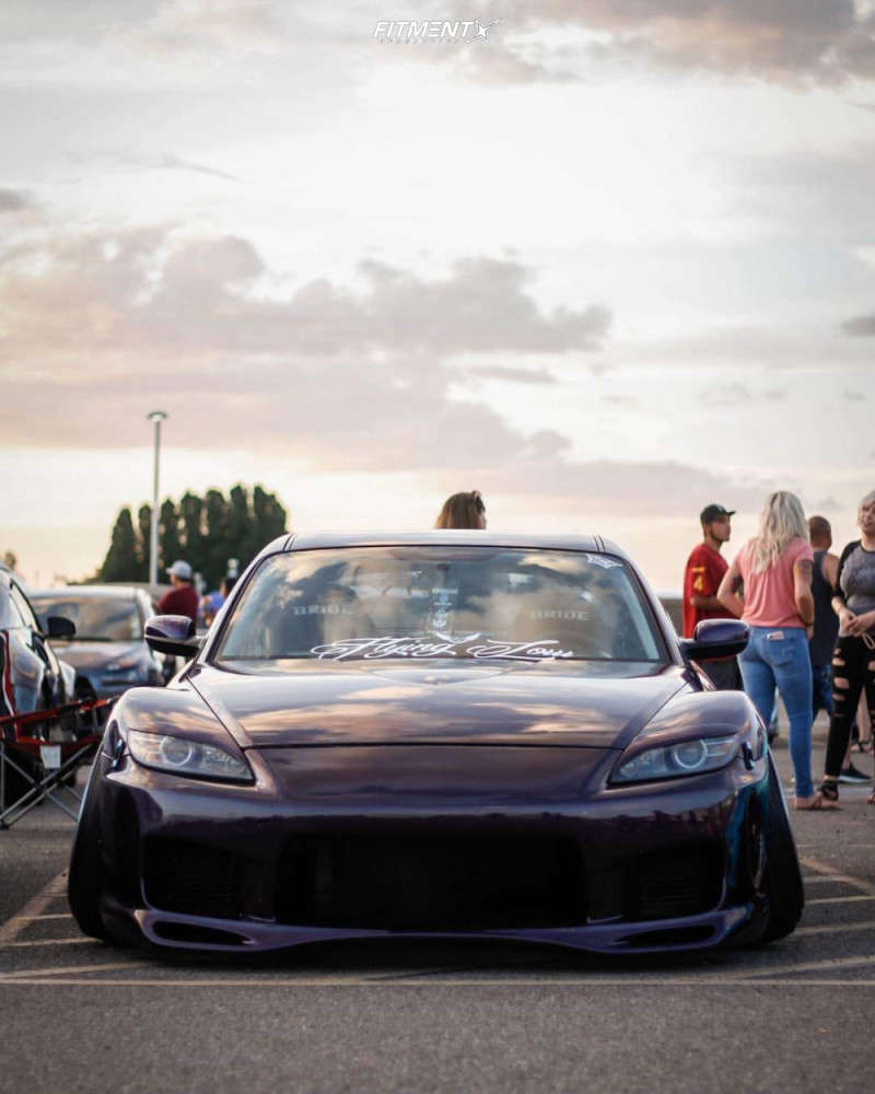 2004 Mazda RX-8 Base with 18x11 Garson Ryugi and Federal 225x40 on Air ...