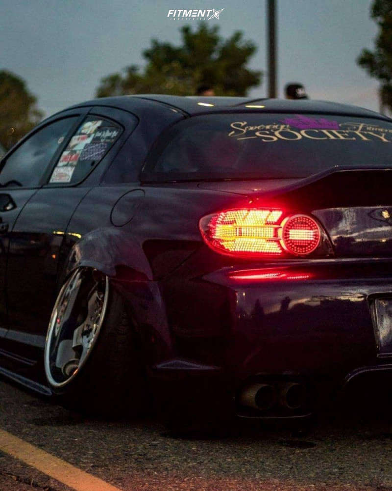 2004 Mazda RX-8 Base with 18x11 Garson Ryugi and Federal 225x40 on Air ...