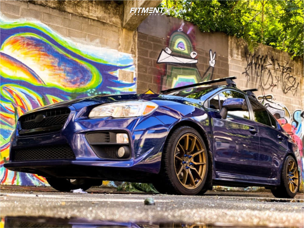 2016 Subaru WRX Premium with 18x9.5 Option Lab R716 and Kumho 245x40 on ...