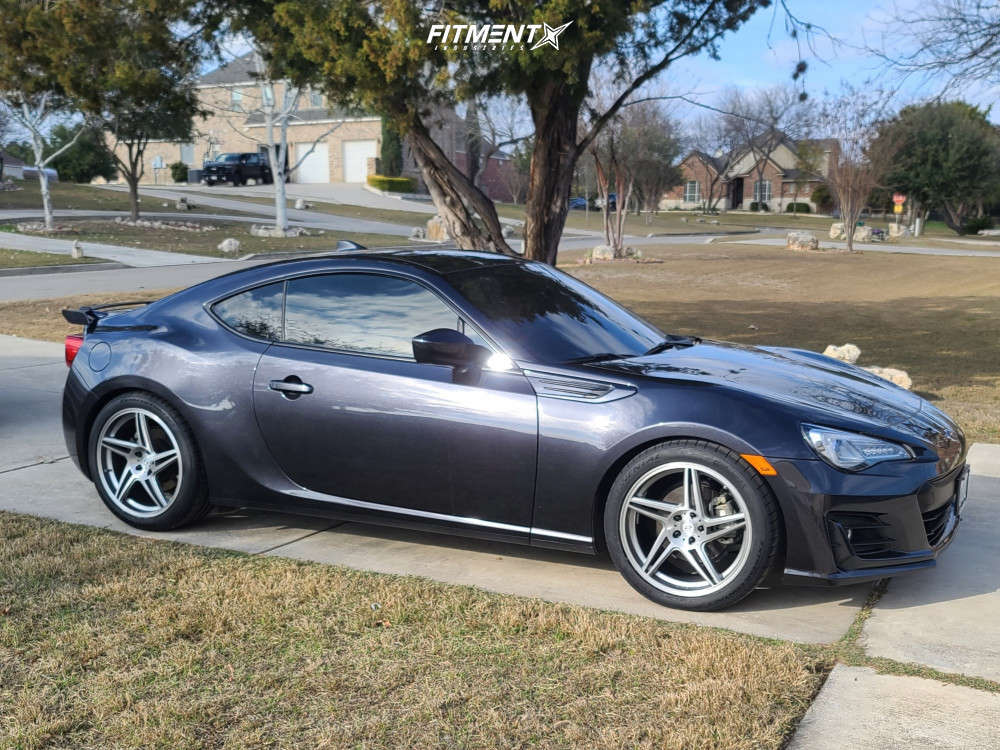 2018 Subaru BRZ Limited with 18x8.5 Anovia Carrier and Continental 245x40 on Lowering Springs ...