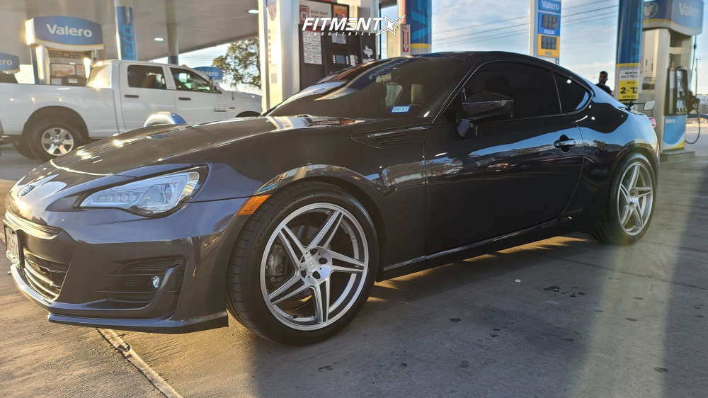 2018 Subaru BRZ Limited with 18x8.5 Anovia Carrier and Continental 245x40 on Lowering Springs ...