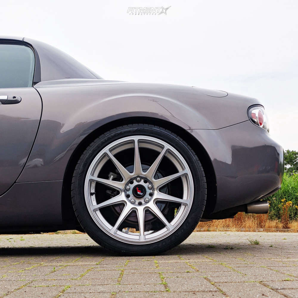 2008 Mazda MX-5 Miata Grand Touring with 18x7.5 Japan Racing Jr11 and ...