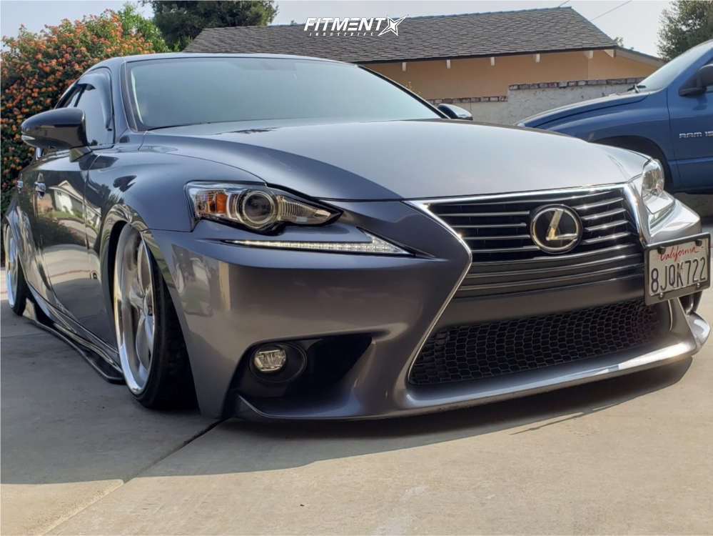 2016 Lexus IS200t Base with 18x8 Work Vs Kf and Accelera 205x35 on Air ...