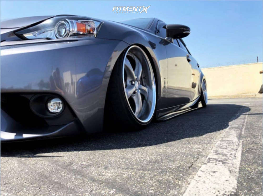 2016 Lexus IS200t Base with 18x8 Work Vs Kf and Accelera 205x35 on Air ...