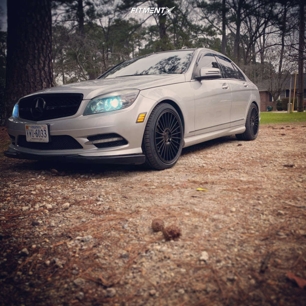 2011 Mercedes-Benz C300 Sport with 18x8.5 Mandrus 23 and Lexani 225x40 ...