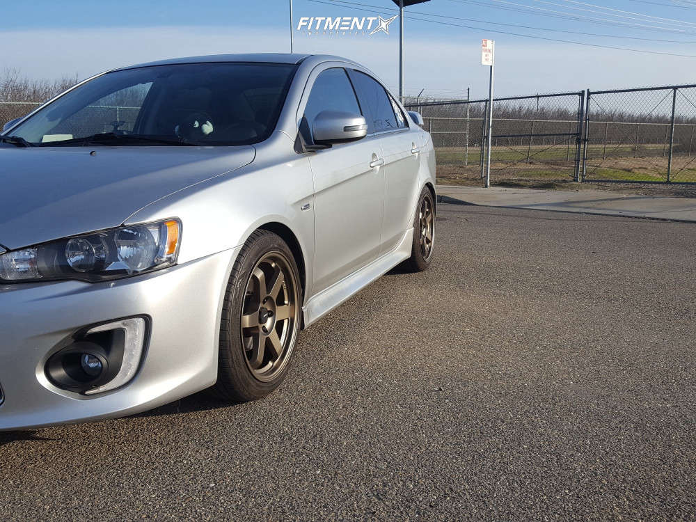 2017 Mitsubishi Lancer SEL with 18x8 AVID1 AV6 and Advanta 215x45 on ...