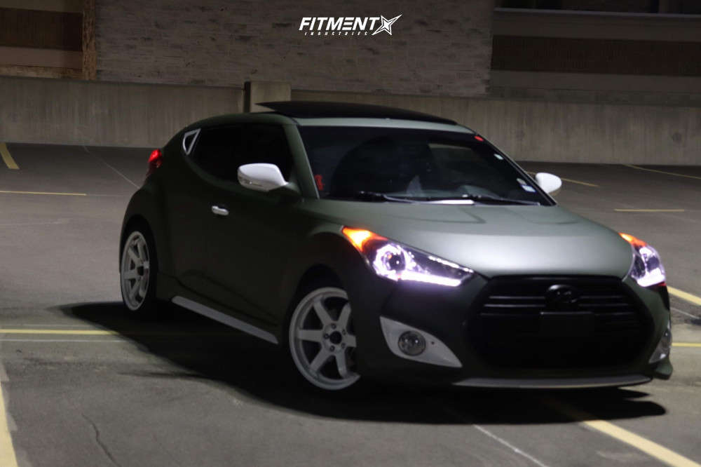 2016 Hyundai Veloster Turbo with 18x9.5 AVID1 AV6 and Toyo Tires 255x35 ...