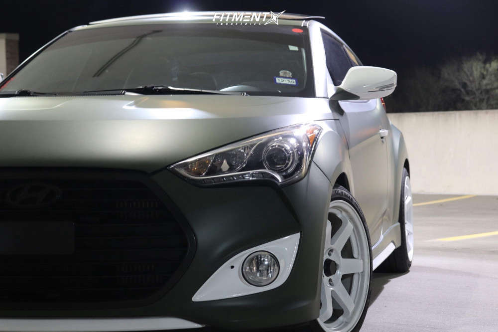 2016 Hyundai Veloster Turbo with 18x9.5 AVID1 AV6 and Toyo Tires 255x35 ...