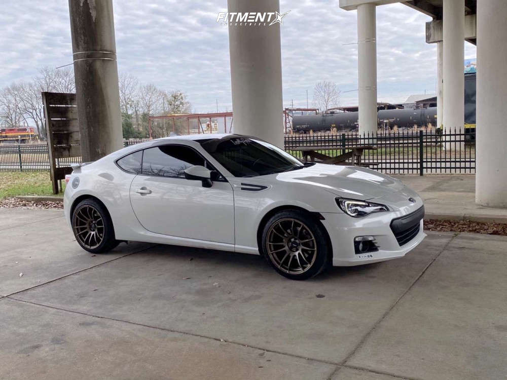 2015 Subaru BRZ Limited with 18x9.5 AVID1 AV20 and Firestone 255x35 on Stock Suspension ...