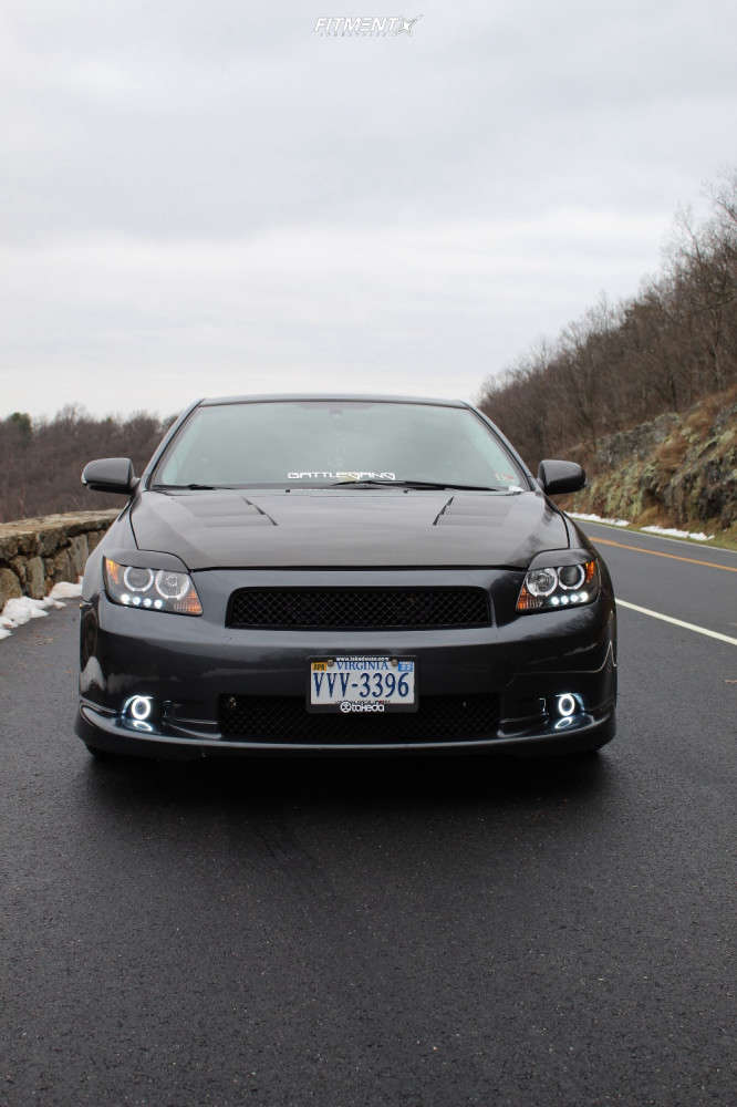 2009 Scion TC Base with 18x8.5 ESR Cs8 and Federal 215x35 on Coilovers ...