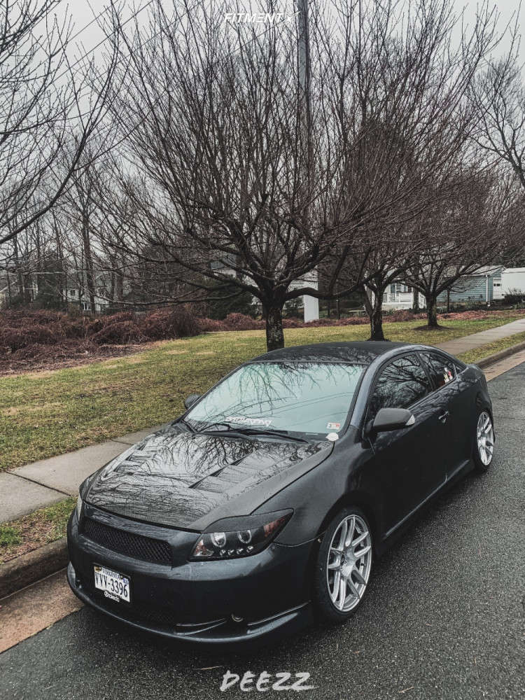 2009 Scion TC Base with 18x8.5 ESR Cs8 and Federal 215x35 on Coilovers ...