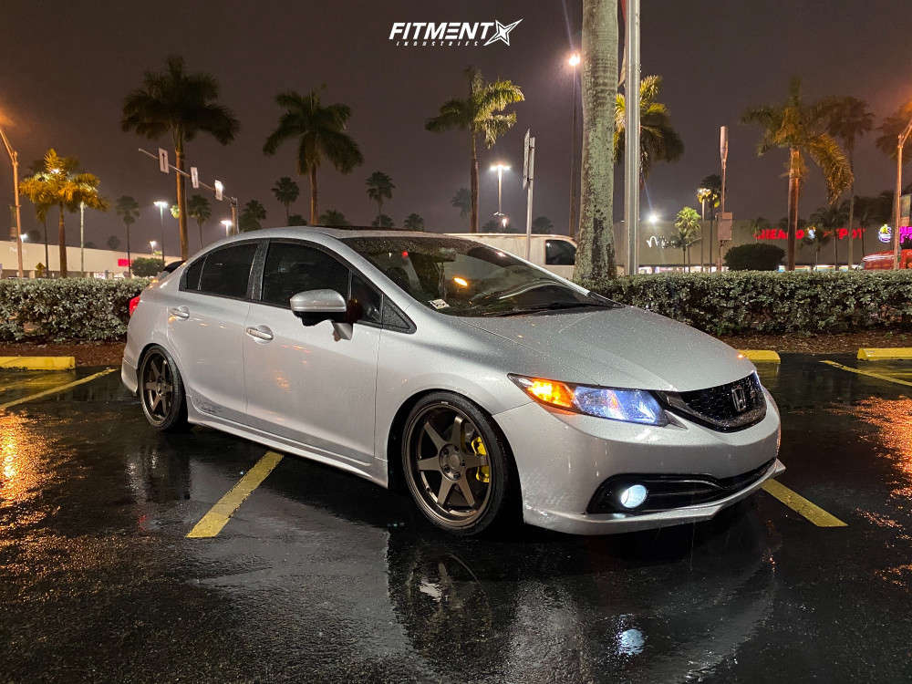 2015 Honda Civic Si with 18x8.5 ESR Sr07 and Nankang 205x40 on ...