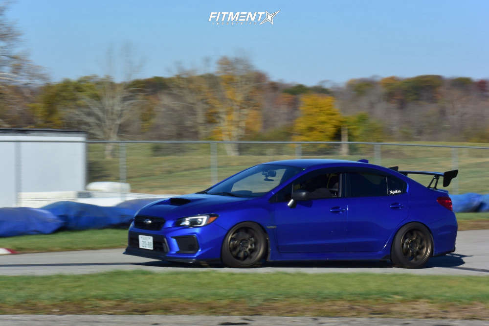 2018 Subaru WRX Base with 18x9.5 Work Emotion D9r and Michelin 235x40 ...