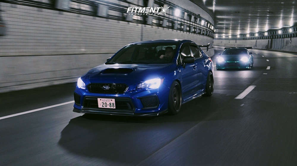 2018 Subaru WRX Base with 18x9.5 Work Emotion D9r and Michelin 235x40 ...