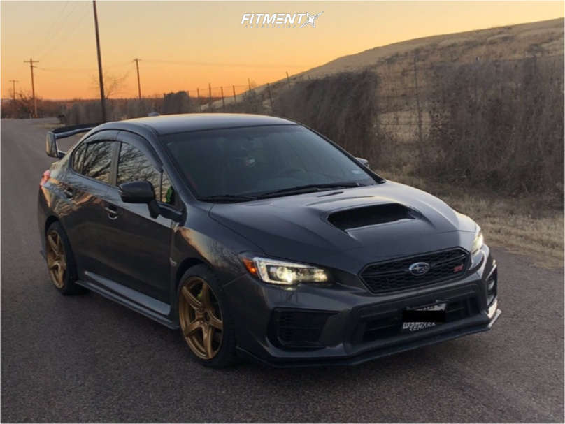 2020 Subaru WRX STI Base with 18x9.5 Option Lab R555 and Federal 255x35 ...