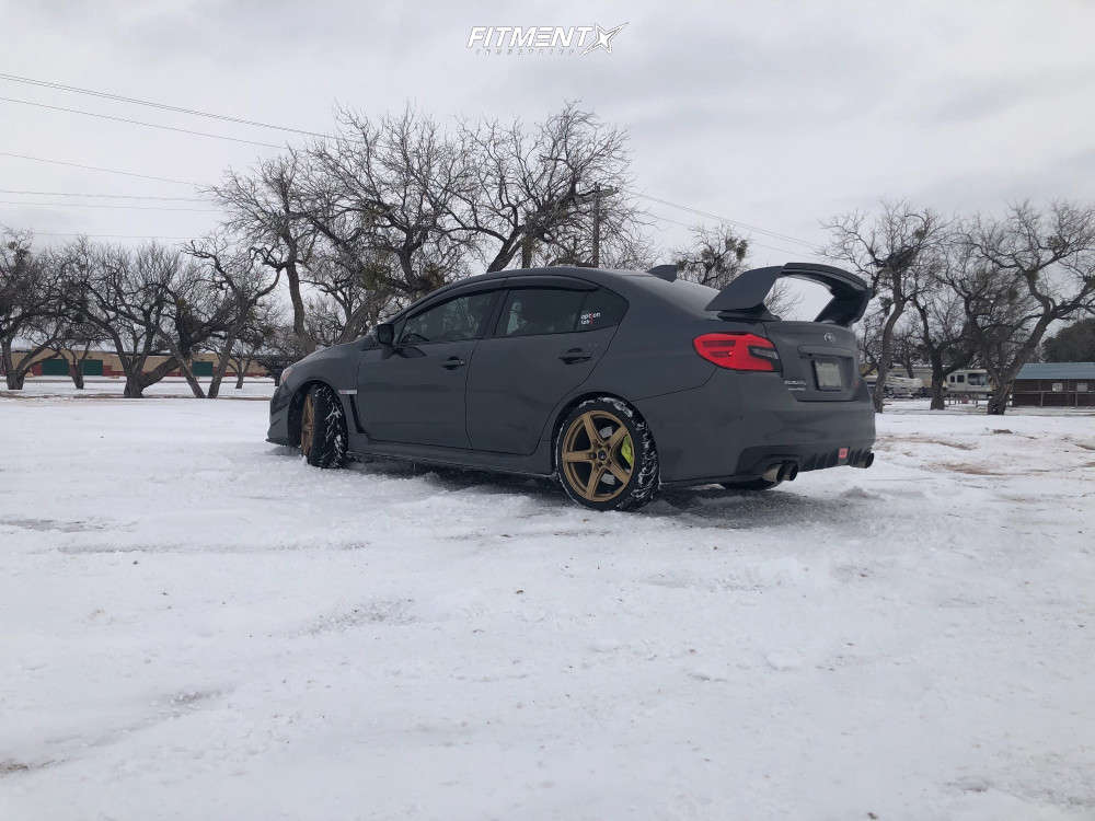 2020 Subaru WRX STI Base with 18x9.5 Option Lab R555 and Federal 255x35 ...