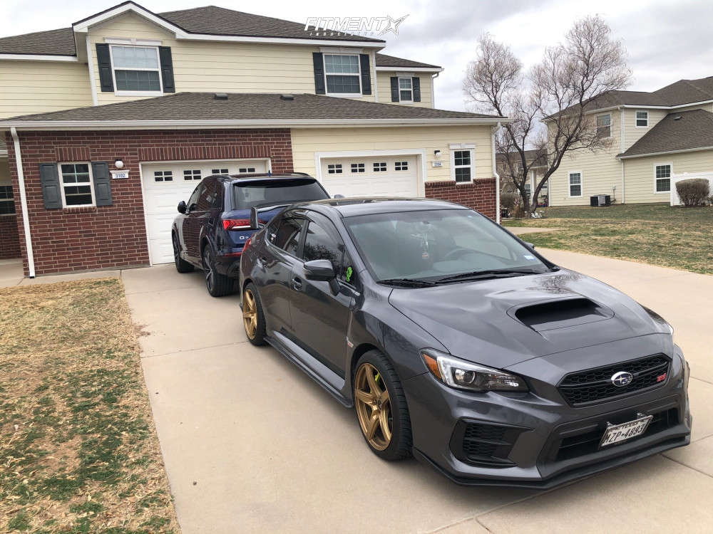 2020 Subaru WRX STI Base with 18x9.5 Option Lab R555 and Federal 255x35 ...
