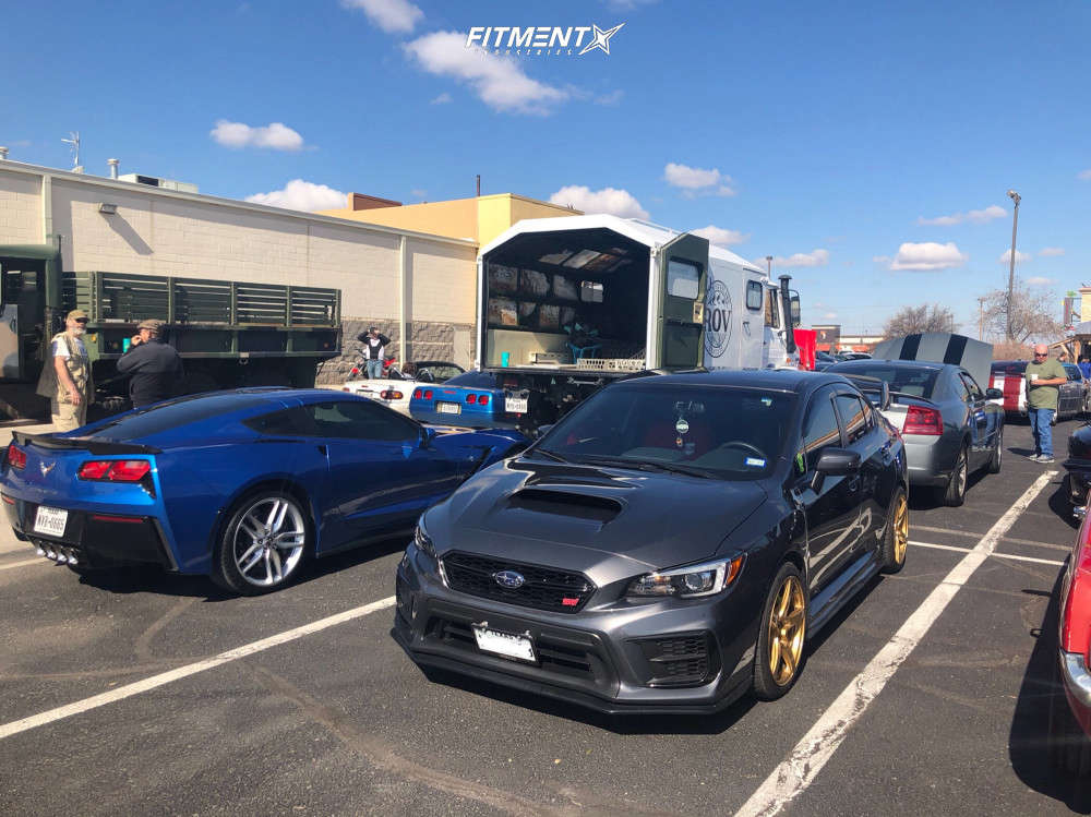 2020 Subaru WRX STI Base with 18x9.5 Option Lab R555 and Federal 255x35 ...