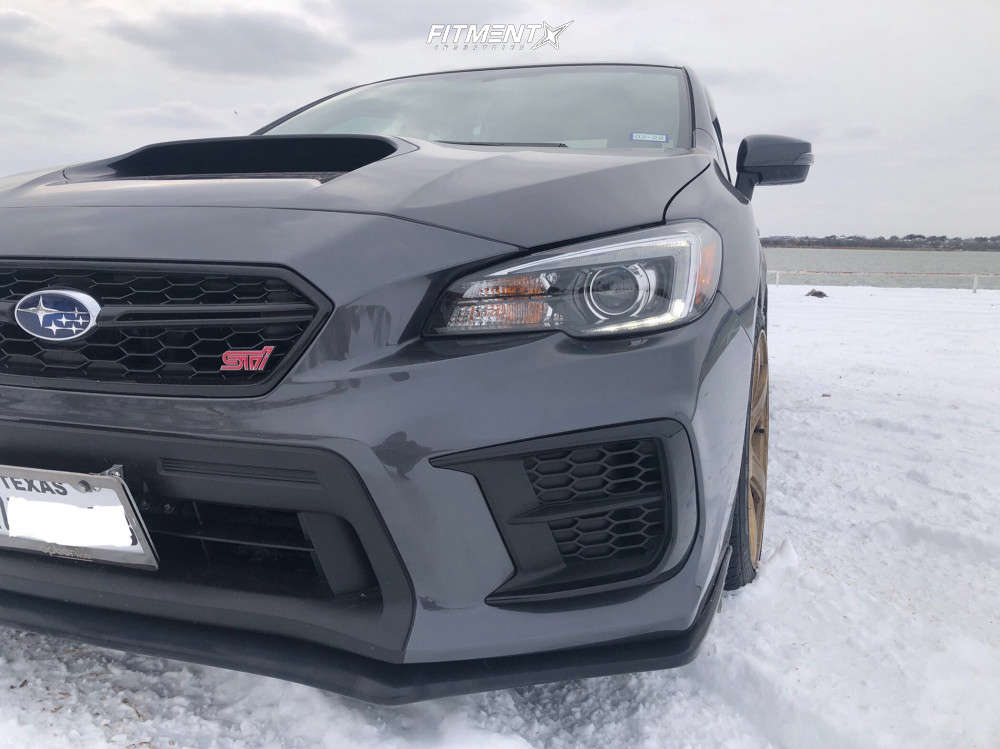 2020 Subaru WRX STI Base with 18x9.5 Option Lab R555 and Federal 255x35 ...