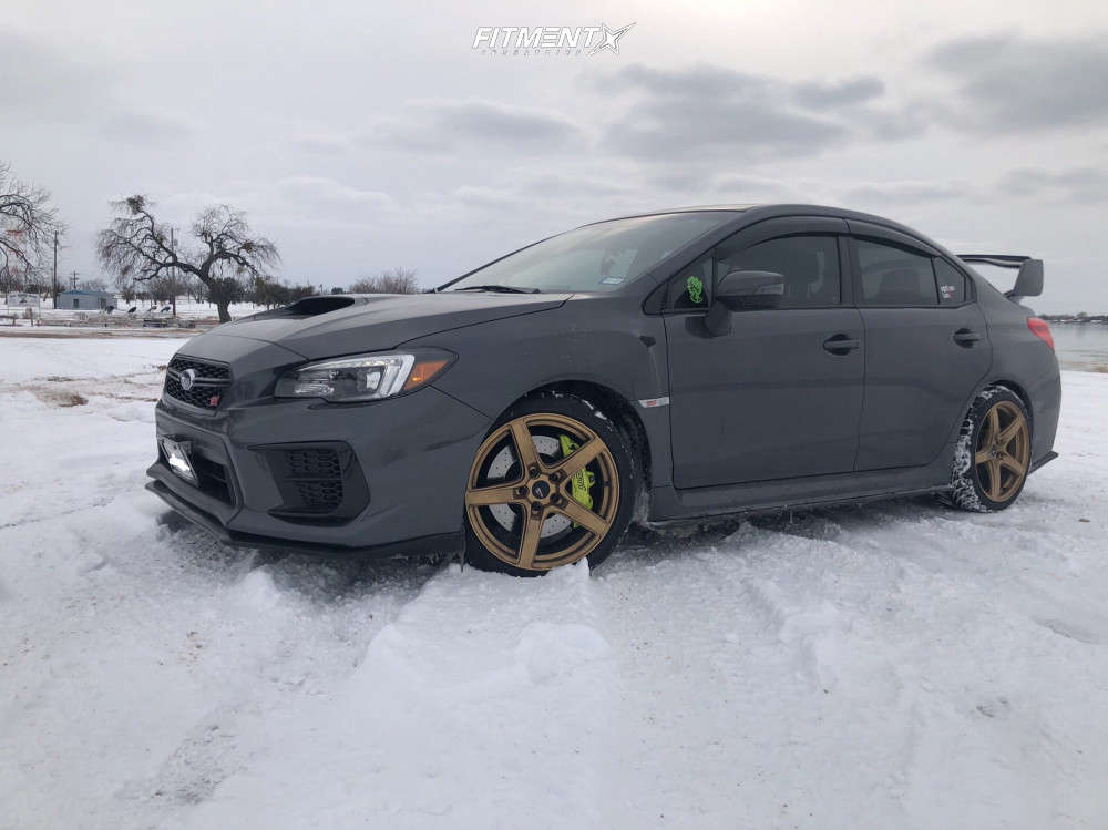 2020 Subaru WRX STI Base with 18x9.5 Option Lab R555 and Federal 255x35 ...