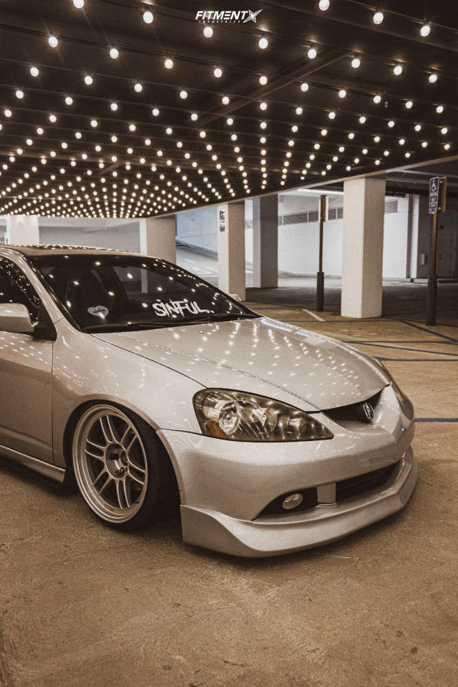 2005 Acura RSX Type-S with 18x9.5 Enkei Rpf1 and Achilles 215x35 on Air ...