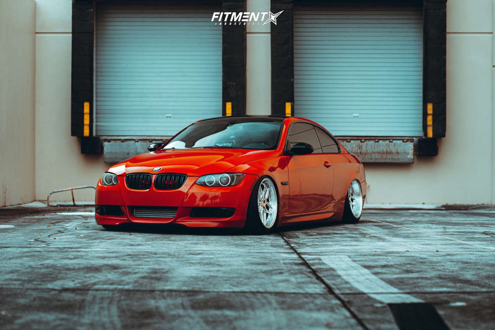 2009 BMW 335i Base with 18x9.5 ESR Cs15 and Achilles 225x35 on Air ...