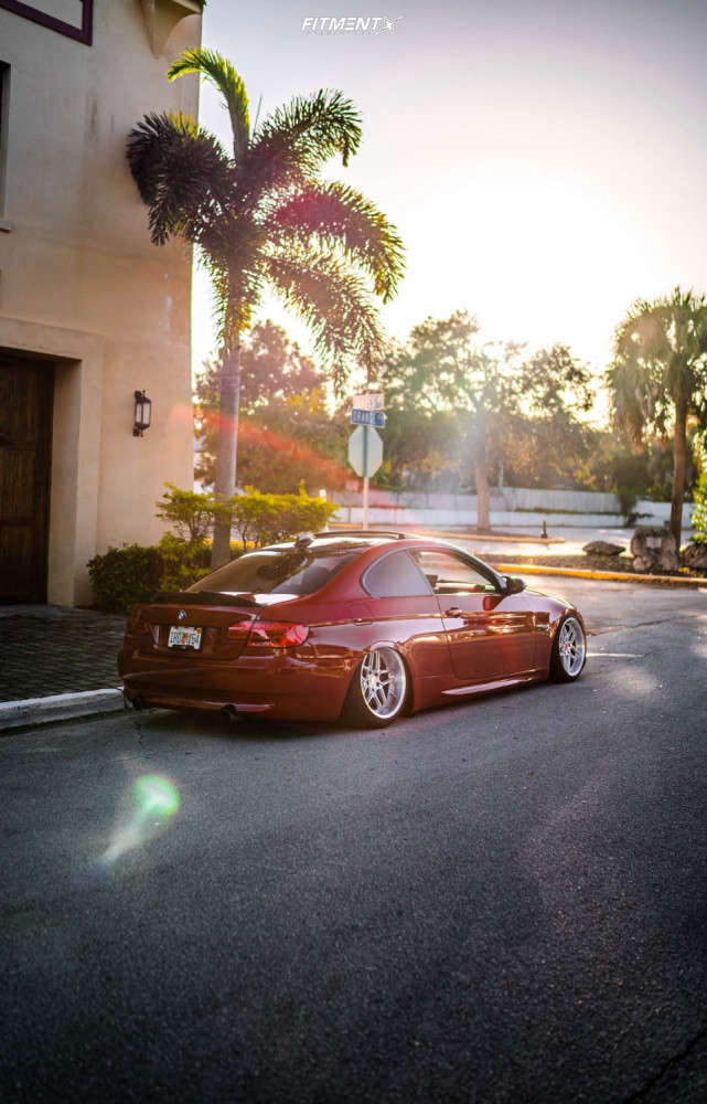 2009 BMW 335i Base with 18x9.5 ESR Cs15 and Achilles 225x35 on Air ...