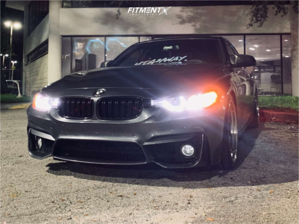 2015 BMW 328i Base with 19x8.5 ESR Sr01 and Nankang 235x40 on Coilovers ...