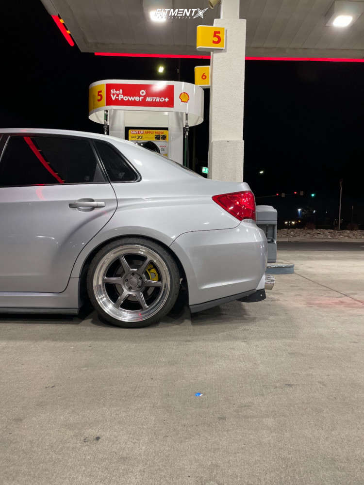 2014 Subaru Impreza WRX with 18x9.5 Kansei Roku and Federal 225x35 on ...