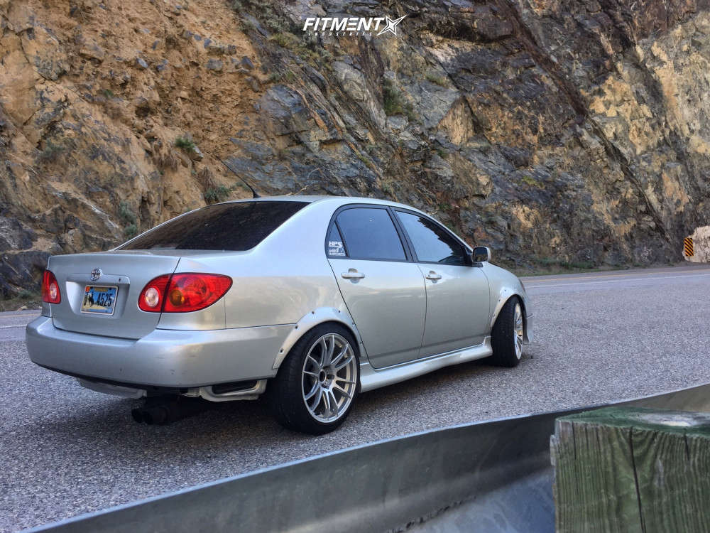 2003 Toyota Corolla S with 18x9.5 Konig Torch and Nitto 235x40 on ...