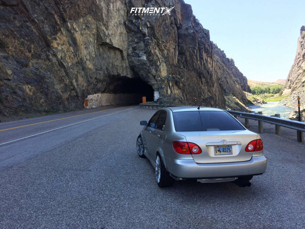 2003 Toyota Corolla S with 18x9.5 Konig Torch and Nitto 235x40 on ...
