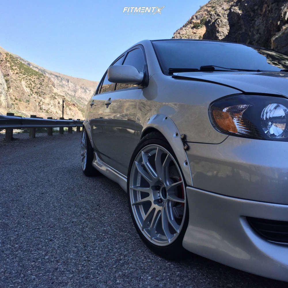 2003 Toyota Corolla S with 18x9.5 Konig Torch and Nitto 235x40 on ...