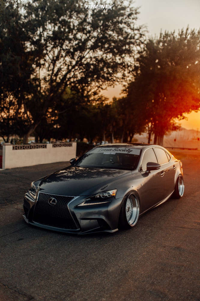 2014 Lexus IS250 F Sport with 18x10.5 BBS Rs and Accelera 225x35 on Air ...