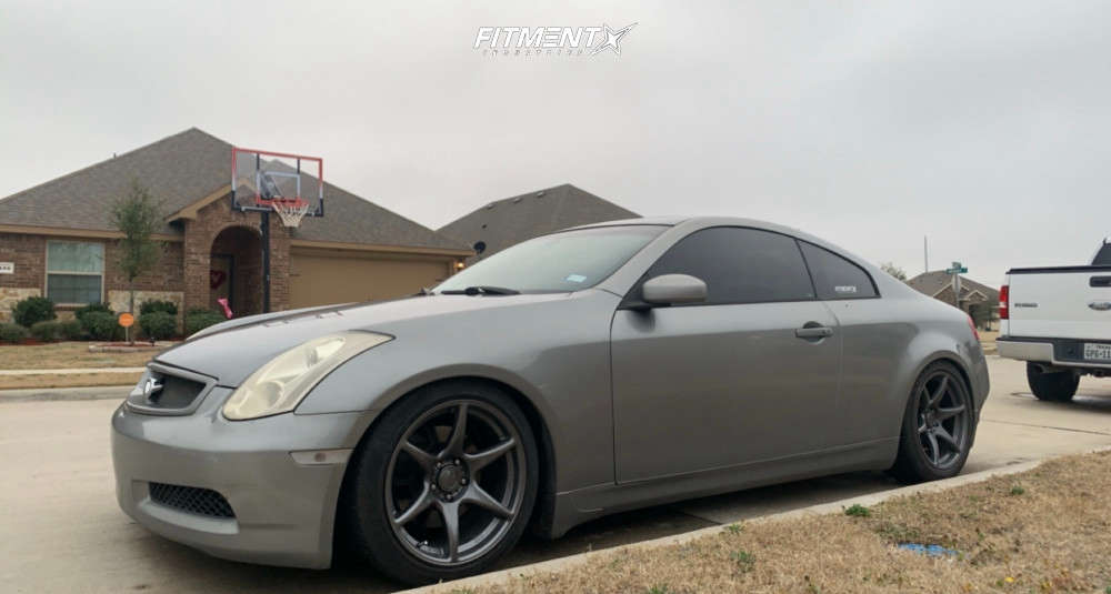 2006 INFINITI G35 2dr Coupe (3.5L 6cyl 6M) with 18x9.5 Kansei Tandem ...