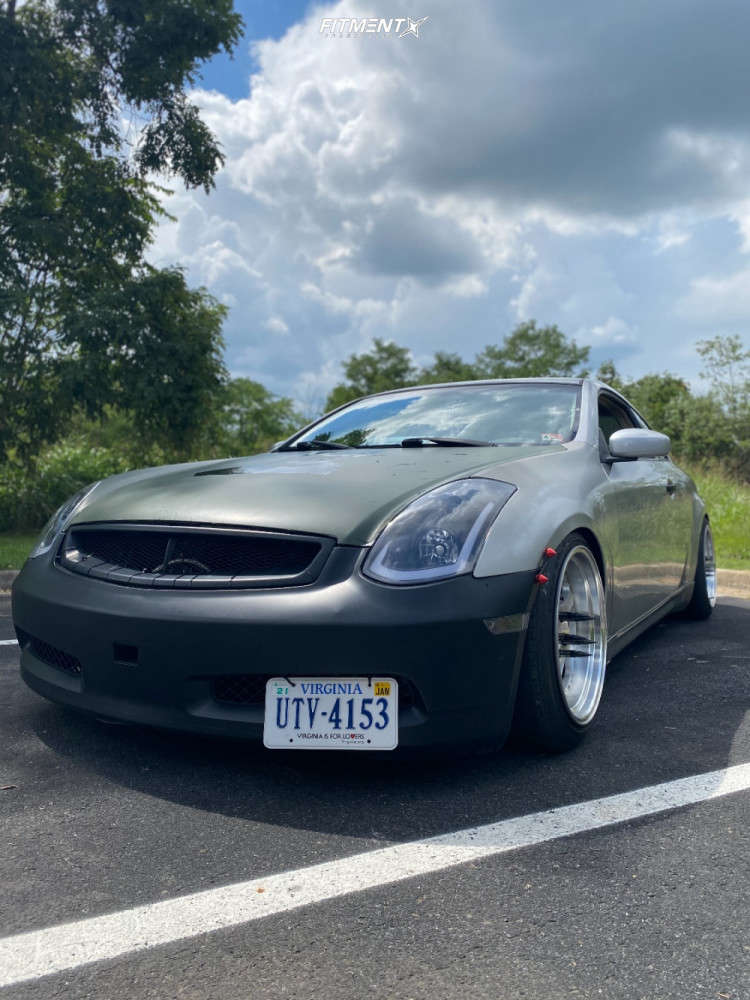 2004 INFINITI G35 Rwd 2dr Coupe w/Leather (3.5L 6cyl 5A) with 18x10.5 ...
