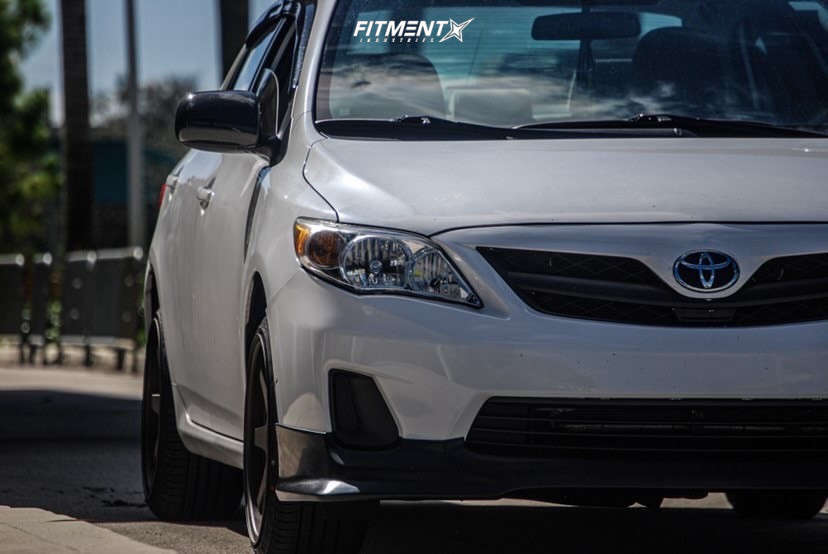 2011 Toyota Corolla LE with 17x8.5 ESR Sr07 and Michelin 205x40 on ...