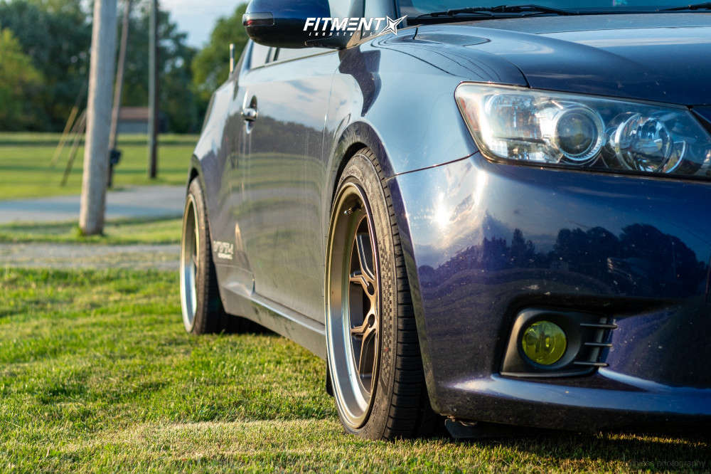2012 Scion TC Base with 18x9.5 ESR Cs2 and Nankang 245x40 on Coilovers ...